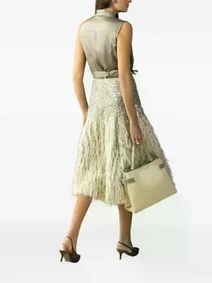 Brunello Cucinelli Sleeveless Wrap Blouse