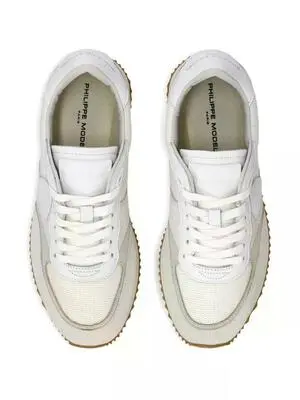 Philippe Model Low Top Lace-up Trainers - White
