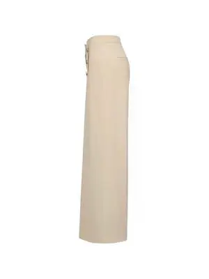 Seductive Button Detail Palazzo Trousers