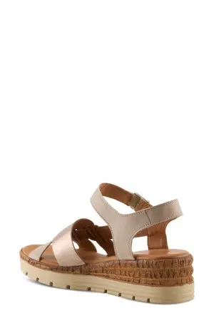 SPRING STEP SHOES Kirra Wedge Sandal - Stone Multi