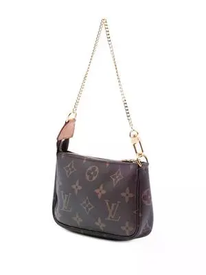 LOUIS VUITTON 2020 Monogram Mini Pochette Accessoires Handbag - Brown