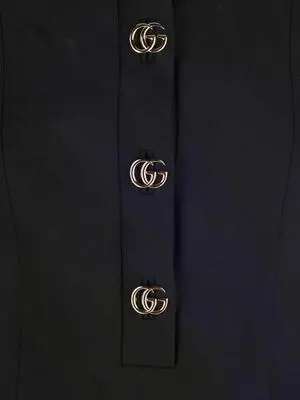 Gucci Wool Double G-detail Mini Dress