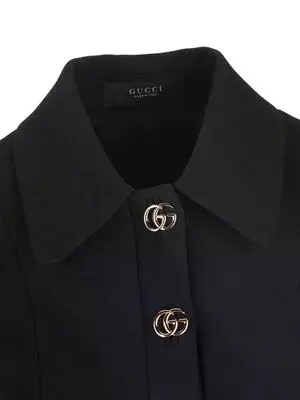 Gucci Wool Double G-detail Mini Dress
