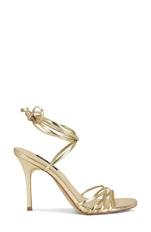 Nine West Opela Ankle Wrap Sandal - Gold