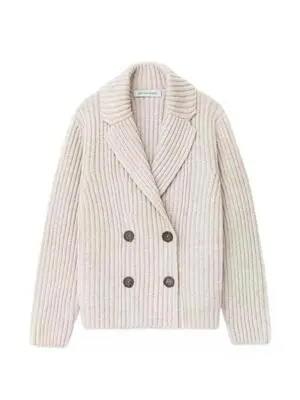 Iris Von Arnim Anika Double-breasted Cardigan