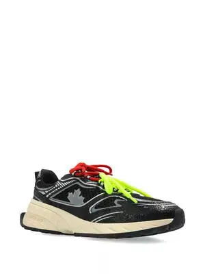 Dsquared2 Sprinter" Sneakers With Maple Leaf Detail - Black