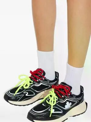 Dsquared2 Sprinter" Sneakers With Maple Leaf Detail - Black