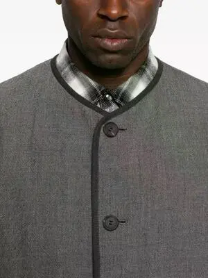 Issey Miyake Collarless Button Jacket