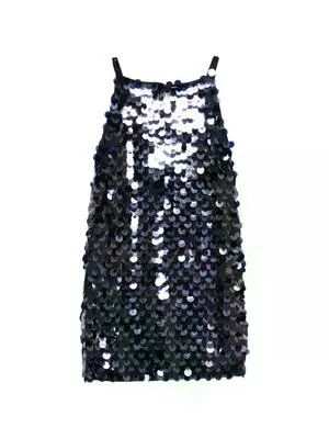 P.a.r.o.s.h Sequin-embellished Mini Dress - Blue