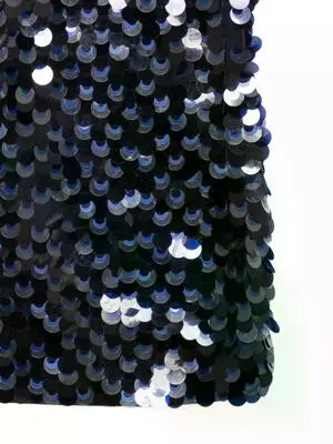 P.a.r.o.s.h Sequin-embellished Mini Dress - Blue