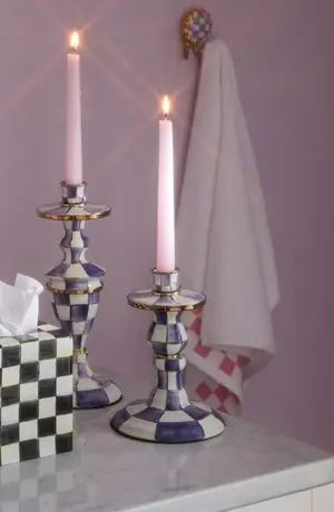 MACKENZIE-CHILDS Check Candleholder