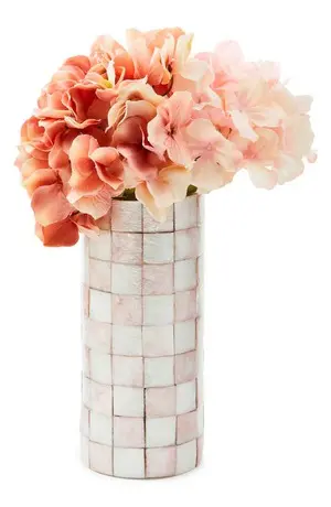 MACKENZIE-CHILDS Check® Capiz Small Vase