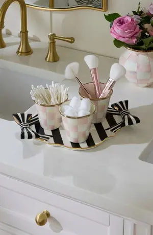 MACKENZIE-CHILDS Courtly Bow Ceramic Tray