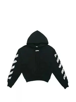 Off-white Hooded Sport Outerwear For Men
