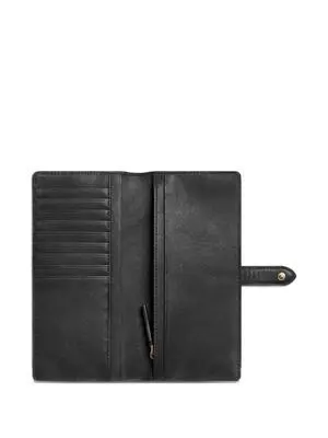 Shinola Continental Snap Leather Wallet - Black
