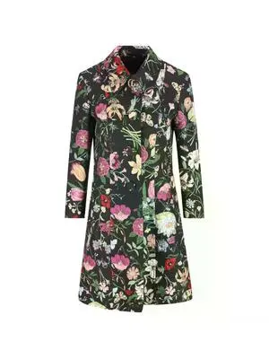 Gucci Floral Print Collared Coat