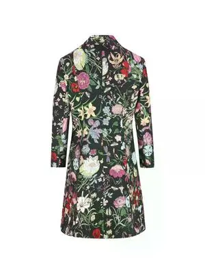 Gucci Floral Print Collared Coat