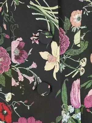 Gucci Floral Print Collared Coat