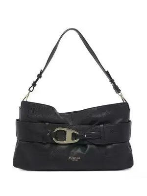 BEA MOMBAERS Bea + Mombaers Grained Leather Shoulder Bag With Belt Detail