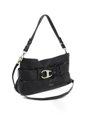 BEA MOMBAERS Bea + Mombaers Grained Leather Shoulder Bag With Belt Detail