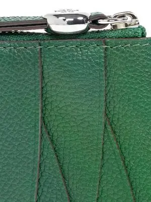 Tory Burch Zip Leather Wallet - Green