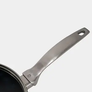 SWISS DIAMOND Chd Nonstick Saucepan With Glass Lid - Black