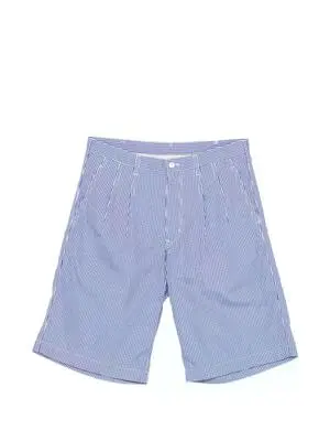 Comme Des Garçons Pleated Gingham Shorts