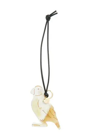 JW Anderson Puffin Horn Bag Charm - White/black