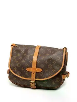 LOUIS VUITTON 1990 Monogram Saumur 30 Crossbody Bag