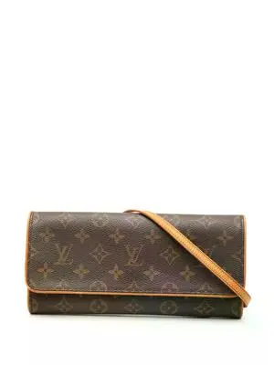 LOUIS VUITTON 2001 Monogram Pochette Twin Gm