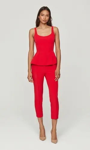 Generation Love Sofia Crepe Peplum Top