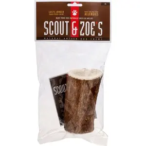 SCOUT & ZOE'S Xlarge Elk Antler Dog Chew - Multicolored