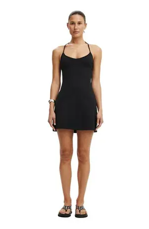 COTTON ON Halter Mini Dress - Black