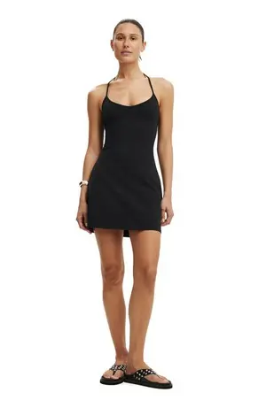 COTTON ON Halter Mini Dress - Black