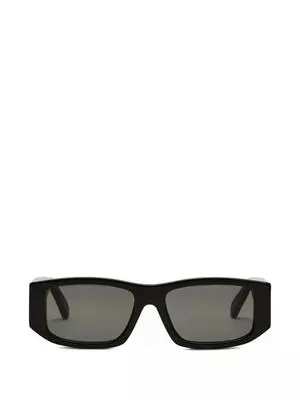 REFORMATION Anna Rectangle-frame Sunglasses - Black