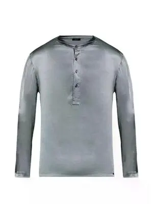 TOM FORD Long-sleeve Pajama Top - Grey