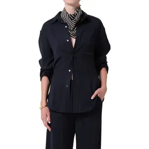 Citizens Of Humanity Kayla Oversize Button-up Shirt - Navy