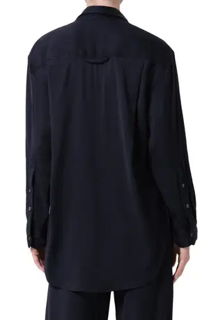 Citizens Of Humanity Kayla Oversize Button-up Shirt - Navy