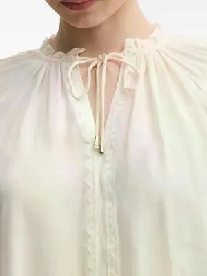 MOS MOSH Long-sleeved Blouse With Ruffled Cuffs