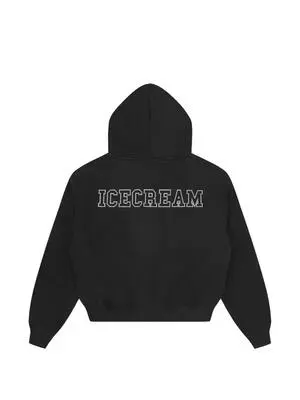 ICECREAM Hooded Embellished Zip Sweater