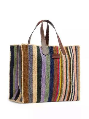 Dsquared2 Vertical Stripe Woven Tote Bag