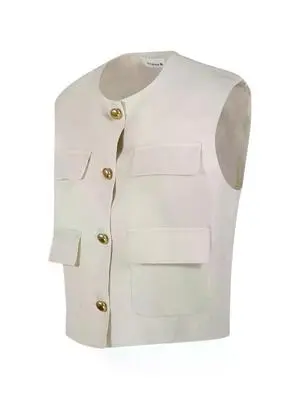 P.a.r.o.s.h Flap-pocket Waistcoat - Neutrals