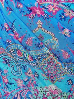 Camilla Patterned One-shoulder Long-sleeve Dress