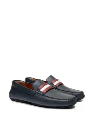 Bally Pilot Leather Driver Loafers