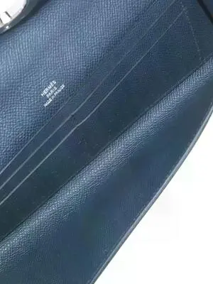 Hermès 2023 Epsom Chaine D Ancre To Go Wallet - Blue