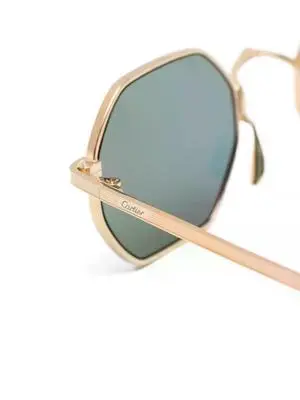 Cartier Geometric Frame Sunglasses