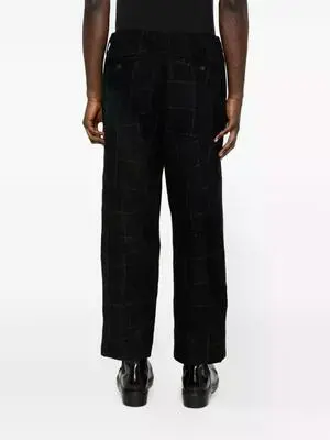 Issey Miyake Patchwork Check Trousers
