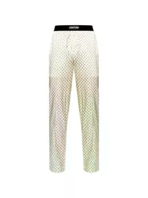 TOM FORD Paisley-print Pajama Bottoms - Neutrals
