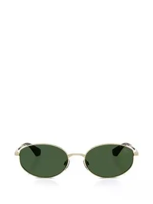 Burberry Oval-frame Sunglasses - Gold