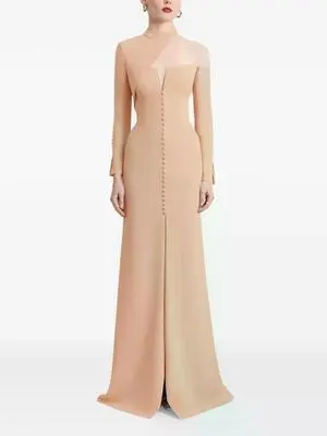 GEMY MAALOUF Button Down Front Maxi Dress